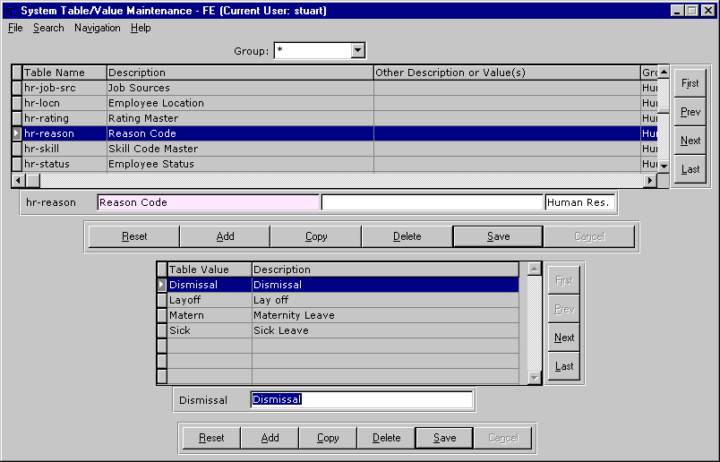 System Table Reason Codes System Table Reason Codes